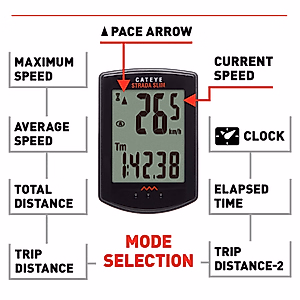 CATEYE, Strada Wireless Bike Computer, Universal