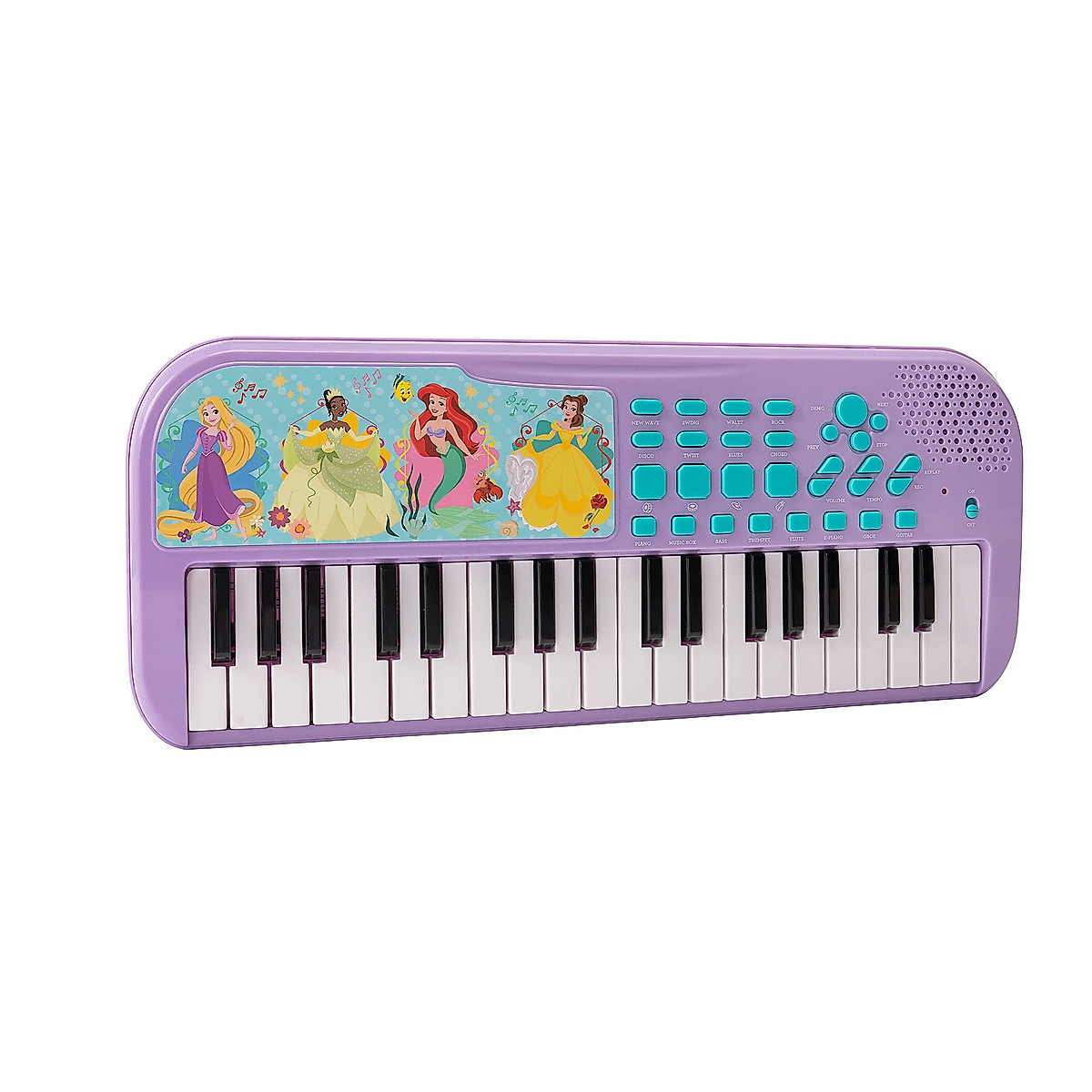 First Act Discovery Disney Princess Electronic Keyboard, 22 Inch - 37 Keys – Make Real Music, Sized for Kids - Record, Playback, Volume Control - Musical Instruments for Toddlers and Kids