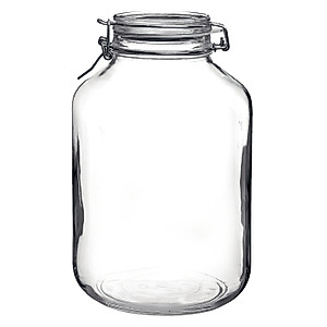 Bormioli Rocco Fido Round Clear Jar, 169-Ounce, 5 Liter (SYNCHKG066226)
