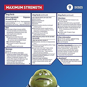 Mucinex Fast-Max Severe Congestion & Cough Medicine, Maximum Strength Symptom Relief, Over-The-Counter Medication, Cold Medicine, Cough Suppressant, Expectorant, Nasal Decongestant, FSA/HSA, 6 FL OZ