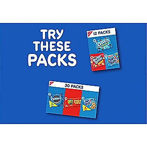 Nabisco Team Favorites Variety Pack, OREO Mini, CHIPS AHOY! Mini, Teddy Grahams Honey & Barnum's Animal Crackers, 30 Snack Packs