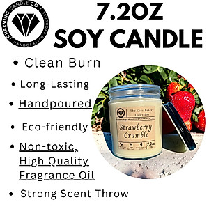 Cozy Bakery Collection: Homemade 100% Soy Candles | 10 + Scents | Clean Burning | Toxin Free (Oven Baked Zucchini Bread)