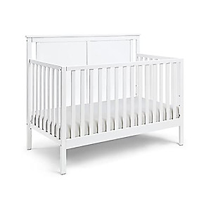 Suite Bebe Connelly 4 in 1 Convertible Crib in White with Rockport Gray Wood