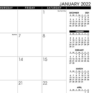 2022 Monthly Planner Refill for 70-236 or 70-296 by AT-A-GLANCE, 9" x 11", White (7092372)