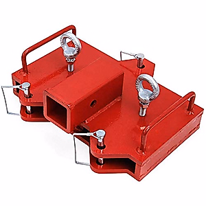Hydraker 2" Forklift Trailer Hitch Receiver Ball Hitch Attachments Fit for Dual Pallet Forks