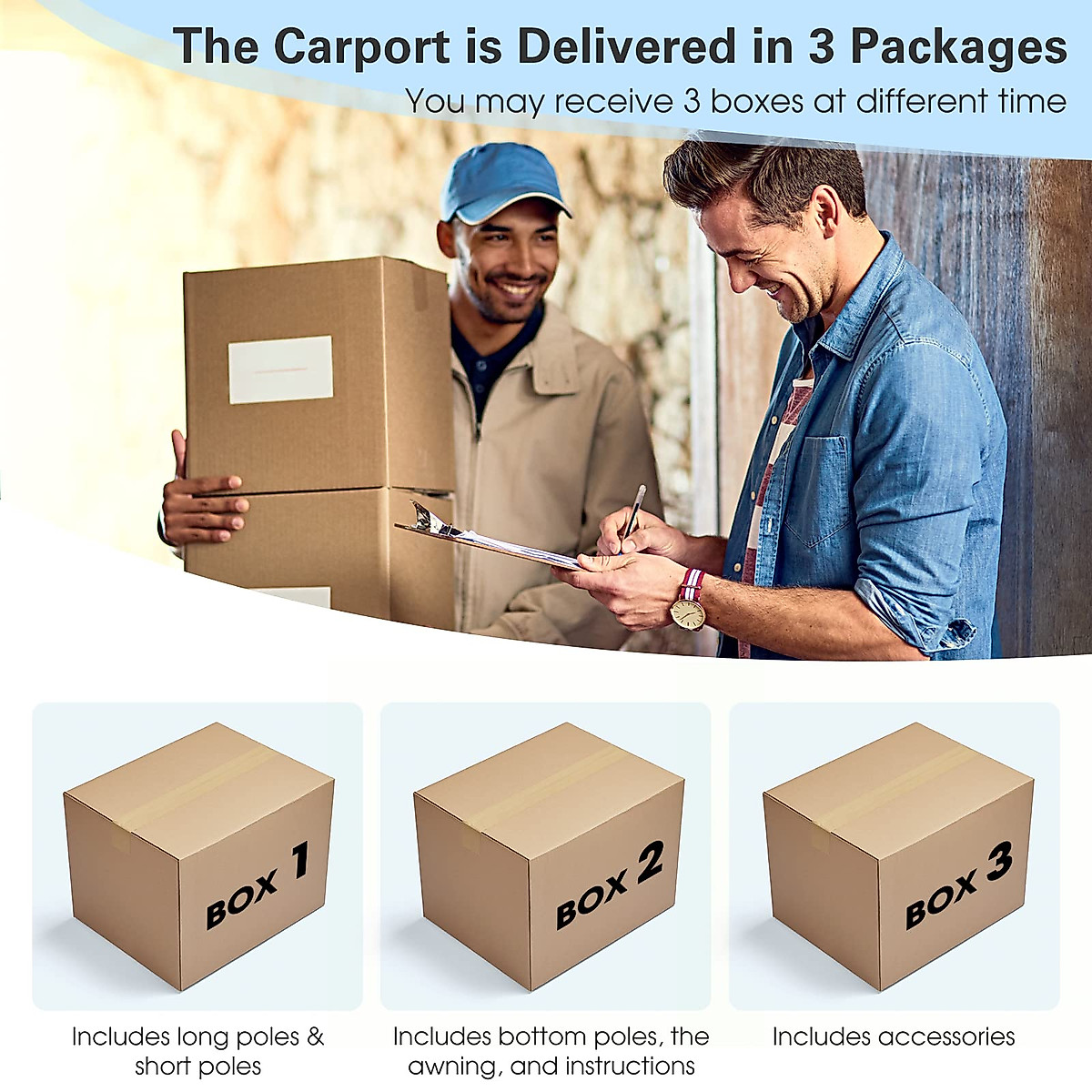 Tangkula 10x20Ft Heavy-Duty Carport, Outdoor Portable Garage with Reinforced Triangular Beams, Galvanized Steel Frame, All-Season Metal Car Canopy with 2 Removable Doors for Car, Truck, SUV, Boat