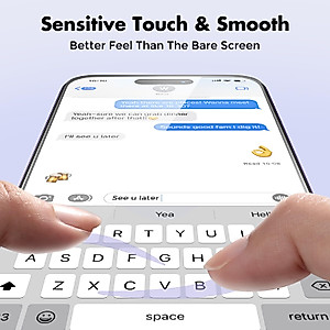 UNBREAKcable 3-Pack Screen Protector for iPhone 14, Double Shatterproof Tempered Glass [Easy Installation Frame] [9H Hardness] [99.99% HD Clear] [Case Friendly] for iPhone 6.1 inch