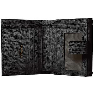 Salvatore Ferragamo 22C911-673755 Vara Ribbon Wallet, Genuine Leather, NERO