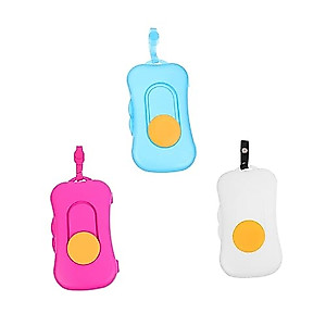 Wipes Travel Case 6 Pcs Baby Wipes Box Diaper Dispenser Baby Diaper Bags Desk Dispenser Facial Tissue Holder Box Wet Wipes Dispenser Holder Reusable Baby Tissue Case