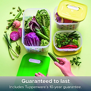 Tupperware FridgeSmart Food Storage Container - Small Deep Tub 1.8L - Keeps Food Fresher For Longer - Secure Seal - Stackable for Easy Organisation - BPA Free Plastic - Tubs with Lid