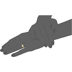 Kooljewelry 14k Yellow Gold High Polish Disc Ring (size 7)