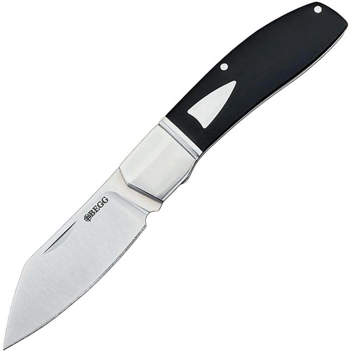 Begg Knives Slip Joint Sheepfoot Black G10 BG035