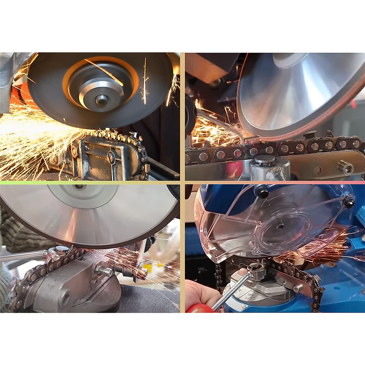 CBN Chainsaw Grinding Wheel 5-3/4" Dia, 3/16" Thick, 7/8" Arbor for 3/8" and .404 Pitch Steel Chains (3/16 inch Thick)