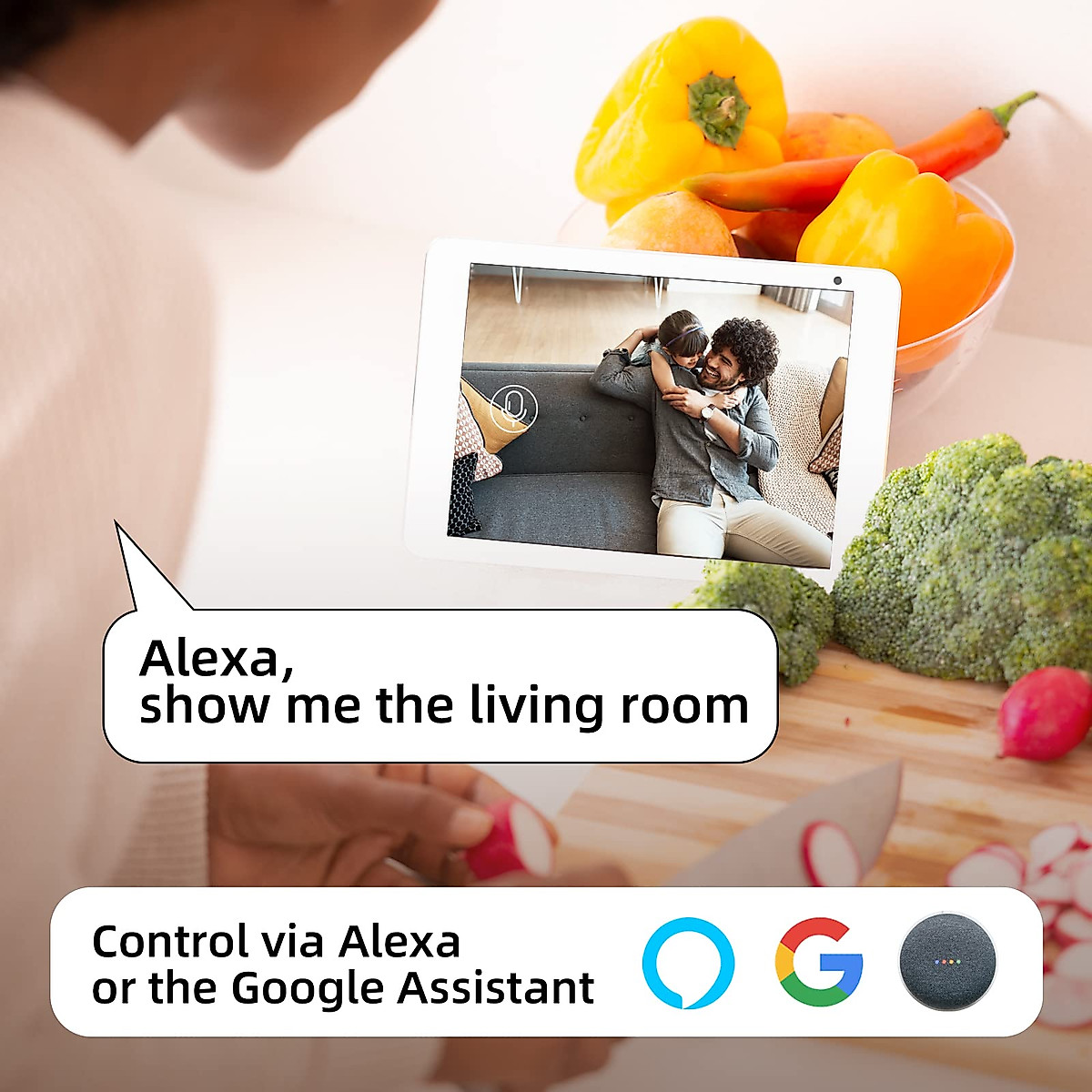 ELECCTV 2K WiFi Alexa Camera for Home Security, Outdoor/Indoor Security Camera, with Safety Cloud, Night Vision, AI Detection, Waterproof, Google Assistant Compatible 24/7 Live Video（Model 397 3pack）