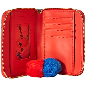 Loungefly x Birds of Prey Harley Quinn Eyes Zip-Around Wallet, Multi, Adults and children 14+