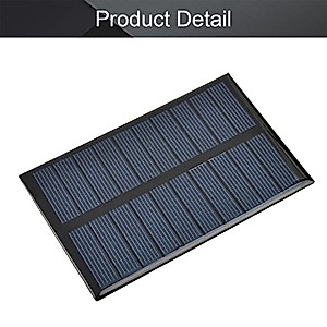Fielect 5V 1.2W Mini Small Solar Panel Module Solar Cell Panel DIY Battery Charger Kit for Light Toys Charger 110x69mm