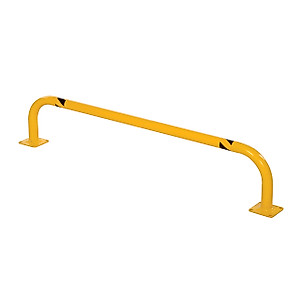 Vestil LPRO-48-9-2 Low Profile Rack Guard, Steel, 1-5/8" OD, 48" Length, 9" Height