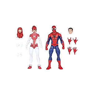 Spider-Man Marvel Legends Series 6-inch and Spinneret Action Figure 2-Pack, Includes 10 Accessories