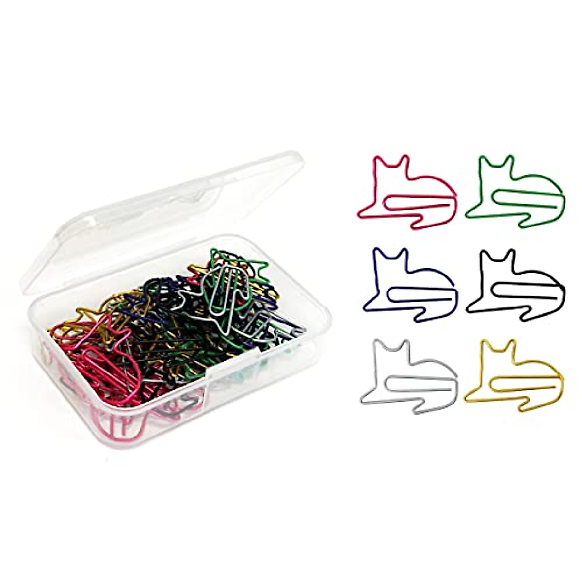 allydrew Paper Clips Bookmarks for Office Home School (Set of 50), Cats