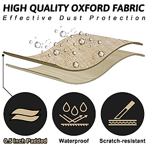 LETSROCK Acoustic Guitar Bag with 0.5 Inch Thick Padding Fit 39 40 41 Inch Acoustic Classical Guitars Waterproof Guitar Gig Bag Guitar Case Khaki