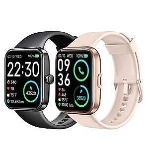 SKG Smart Watch for Men Women Android iPhone, Smartwatch with Alexa Built-in & Bluetooth Call(Answer/Make Call) 1.69" Fitness Tracker with IP68 Waterproof, 60+ Sports, Heart Rate SpO2 Monitor, V7 Pro