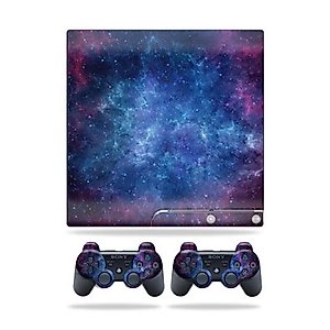 MightySkins Skin Compatible with Sony Playstation 3 Slim Console wrap Sticker Skins Nebula