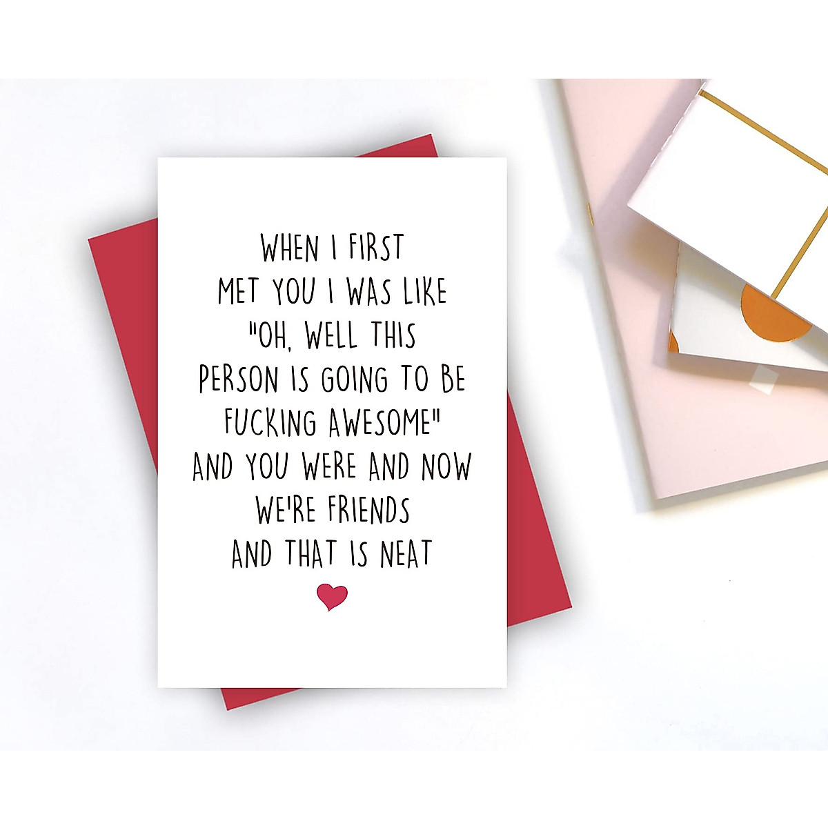 Funny and Sarcastic Friendship Card, Best Friend Birthday Card for Bestie, Sweet Unique Bday Card