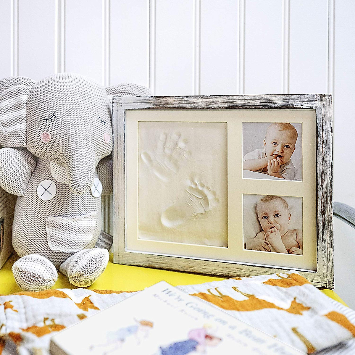 MAINEVENT Baby Footprint Kit and Handprint Kit, 3 Month Old Baby Must Have, New Baby Hand Foot Print Kit Baby Keepsake Gift Baby Feet Print Baby Frame Baby Hand Footprint Frame Baby Handprint Kit