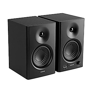 Edifier MR4 Powered Studio Monitor Speakers, 4" Active Near-field Monitor Speaker - Black (Pair)