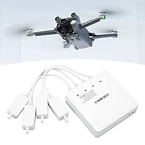Drone Battery Charger, 8.5V 2.0A Output Portable 2 Modes Plastic Casing Safe Drone Battery Charging Hub for Mini 3 Pro (US Plug)
