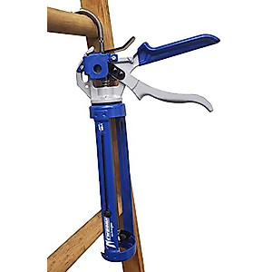 Newborn 250 Super Smooth Rod Revolving Frame Caulking Gun, 1/10-Gallon Cartridge Capacity, 18:1 Thrust Ratio