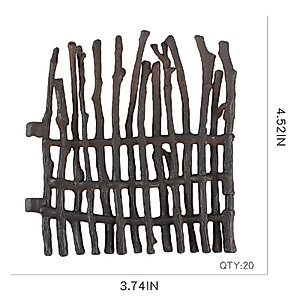 20PCS Corral Fence Toy Accessories Panel Set Farm Corral Fence with Gate Horse Paddock Barn Farm Animals for Toddlers Kids Preschool Educational Gift Sets