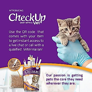 KIT4CAT CheckUp Kit at Home Wellness Test for Cats, Hydrophobic Litter for Urine Collection & Test Strips for Detection of Levels of Glucose, Protein, pH and Blood in Urine