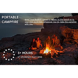 BSTFLEX 2 Pack of City Bonfires ($18.99 Each) | Portable Fire Pit | Compact and Lightweight | Emergency Heat Kit | 3-5 Hours of Burn Time | No Wood No Embers(with 1Pc Campfire Fireproof Mat