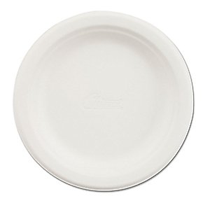 Chinet 21225 Paper Dinnerware, Plate, 6-Inch dia, White, 1000/Carton