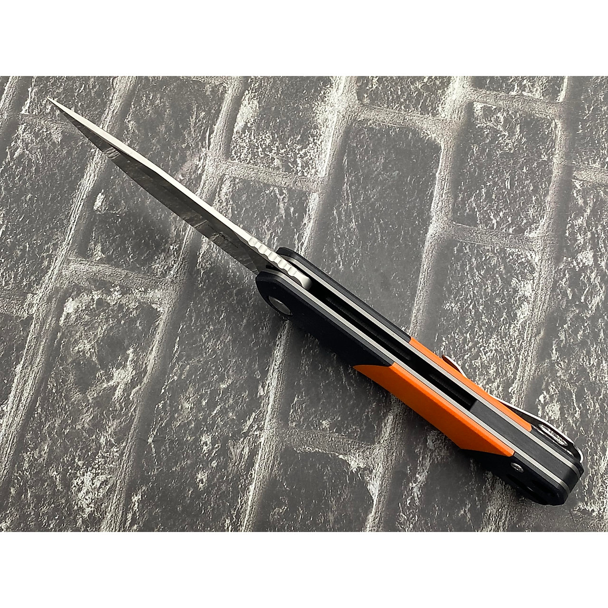 TwoSun Folding Knife 14C28N Blade 420 Steel / G10 Handle Pocket Knife TS515-14C28N-Satin