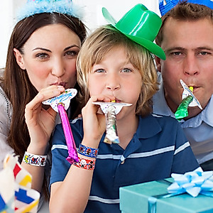 TLTSDWQ 82Pcs Birthday Party Favors,Slap Wristband Set,include 32Pcs Slap Wristband and 50Pcs Stickers,Best for Fill Up the Goodie Bags for Game Themed Birthday Party