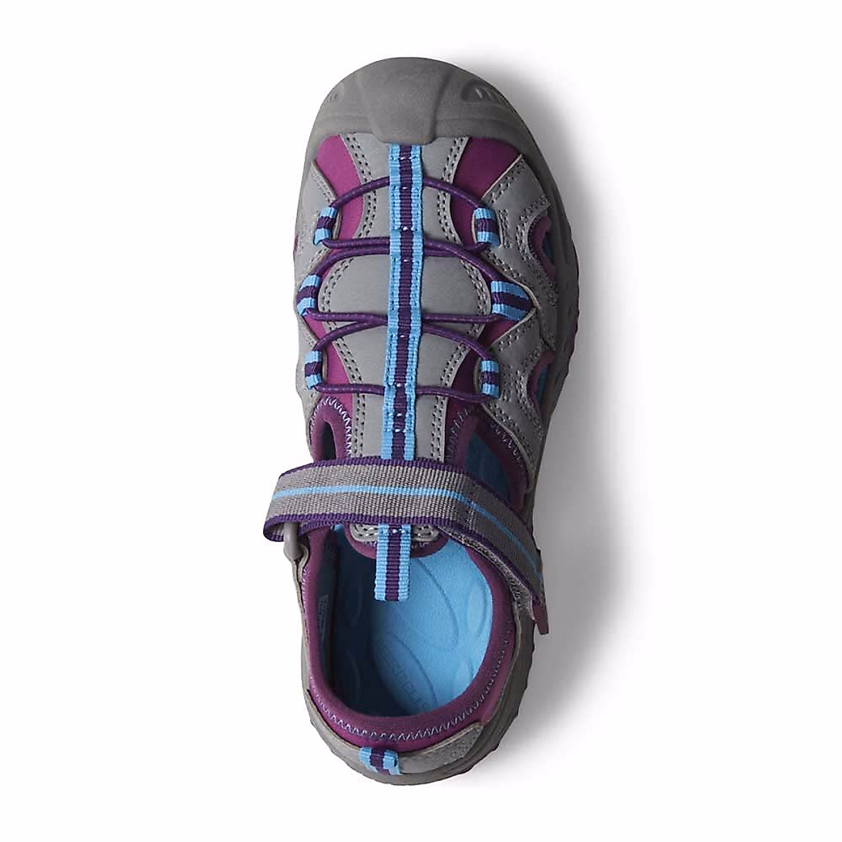 Merrell Hydro 2 Sport Sandal, Grey/Berry, 4 US Unisex Big Kid