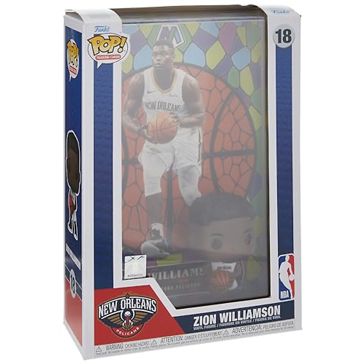 Funko Pop! Trading Cards: NBA - Zion Williamson, New Orleans Pelicans (Mosaic)
