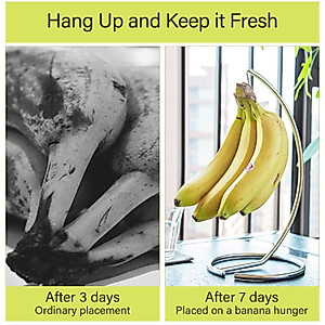 Banana Tree Hanger, Stainless Steel Banana Hanging Bracket Wire Banana Tree Stand,Fruit Bowl For Kitchen Counter, Keep All Your Bananas Fresh