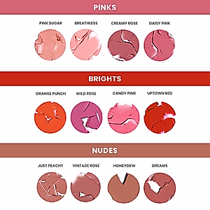 True + Luscious Super Moisture Lipstick – Clean, Vegan and Cruelty Free – Lasting Hydration for Dry Lips with a Satin Finish – Just Peachy