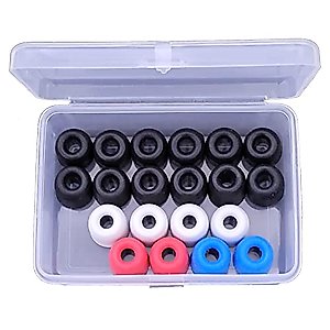 10 Pairs 20Pcs Memory Foam Earbuds Tips Blocking Out Ambient Noise Replacement for 4.5-5.5mm Earphone with Storage Box