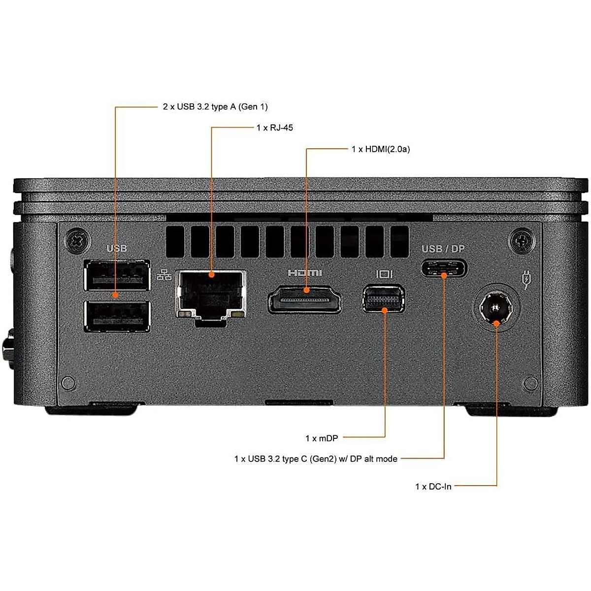Gigabyte BRIX GB-BRR7H-4800-BWUS Ultra Compact PC Kit (AMD Barebone AMD, Include AMD RYZEN R7-4800U CPU)