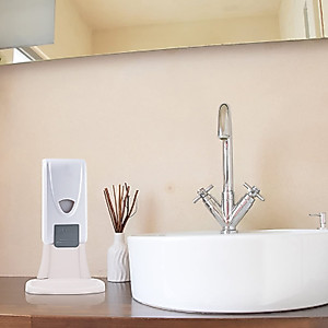 Hemoton 1pc Water Tray Foam Dispenser Wall Mounted soap Dispenser drip Tray Wall Mount soap Dispenser Bracket soap drip Automatic soap Dispenser Desktop Tray dripper White Filling Plastic