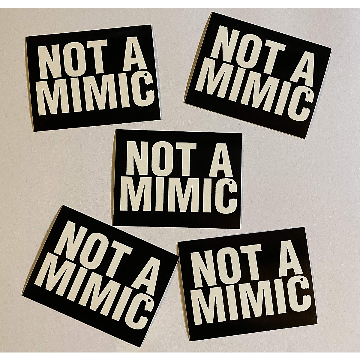 Not a Mimic Stickers - Roleplaying Games RPG
