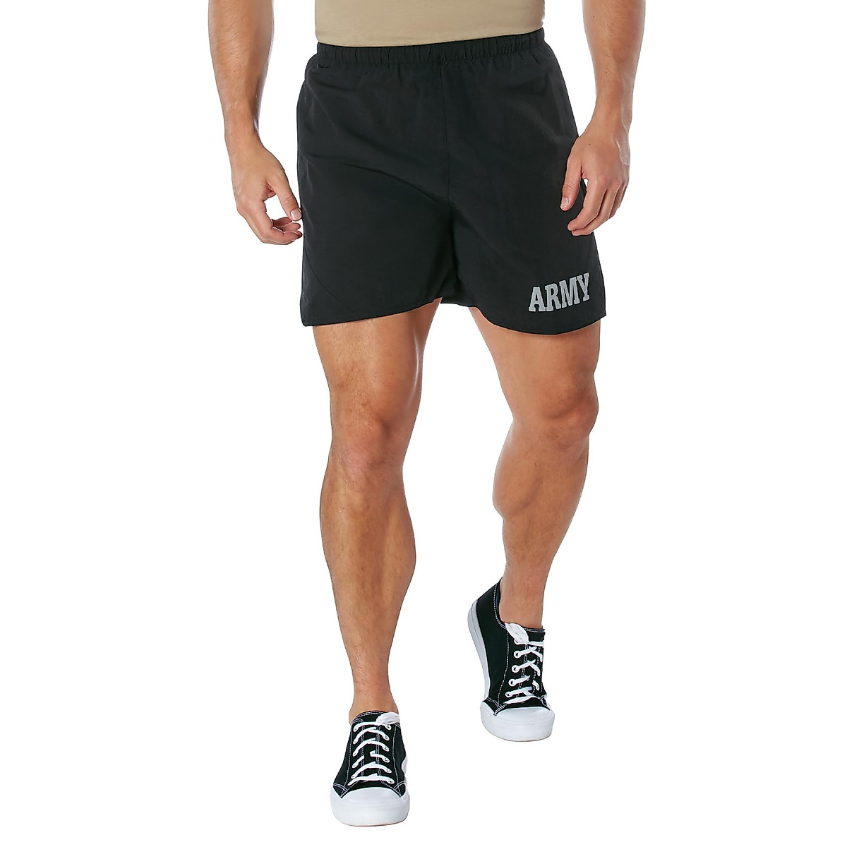 Black Army Physical Training Shorts Swimming Trunks - Large