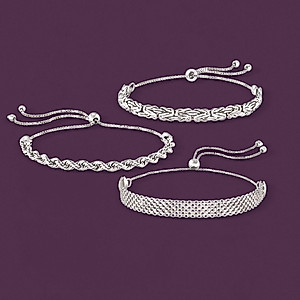 Ross-Simons Sterling Silver Jewelry Set: Multi-Link Bolo Bracelets