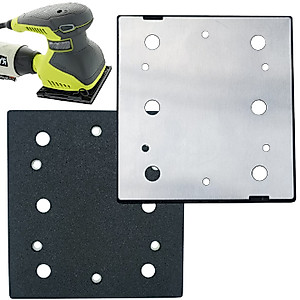 Square Sander Pads 1/4 Sheet Finish Sander Replacement Pad for Ryobi Double Insulated Sander S652D S652DK S652DG - (1 Pack)
