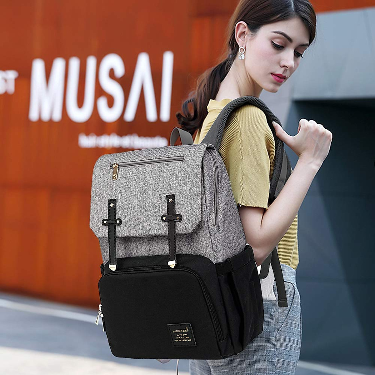 ionlyou Diaper Bag Backpack Oxford Waterproof Large Travel Baby Bags