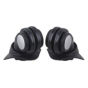 RDEXP Black 1.92inch Wheel Dia Left & Right Luggage Wheels with 6 Screws for Travel Case Replacement Set of 2